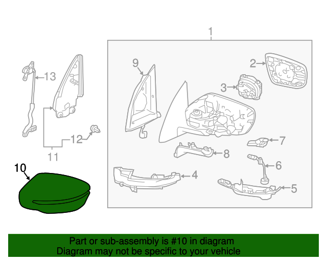 2017-2022 Nissan Rogue Sport Mirror Cover 96374-5TA9A | Ziegler Nissan ...