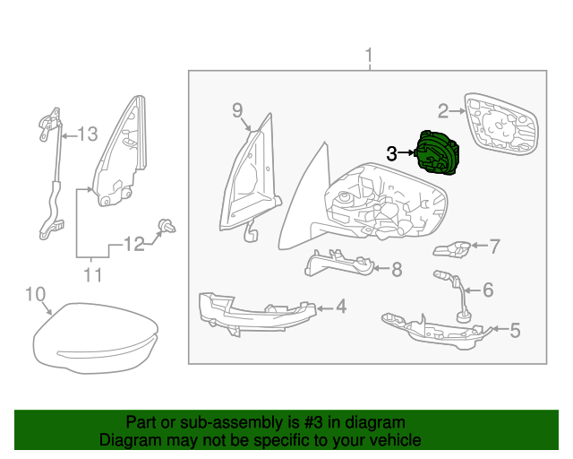 2017-2024 Nissan Actuator 96367-5TA0A | OEM Parts Online