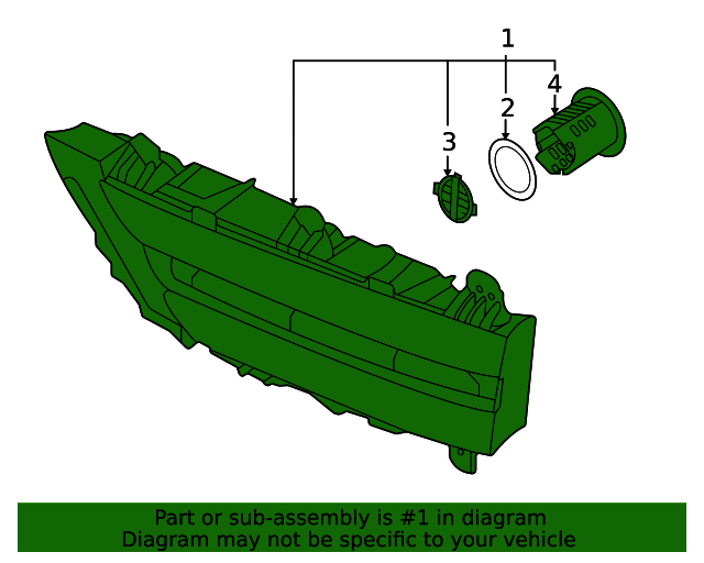 2022-2024 Genesis Lamp Assembly Rear Combination Inside Right-hand ...