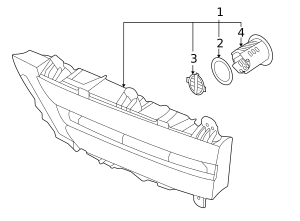 2022-2024 Genesis Lamp Assembly Rear Combination Inside Right-hand ...