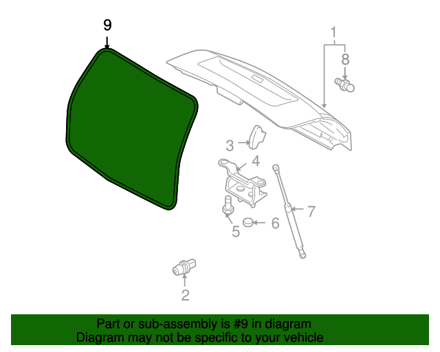 2006-2011 Volvo V50 Surround Weather-Strip 31402985 | TascaParts.com