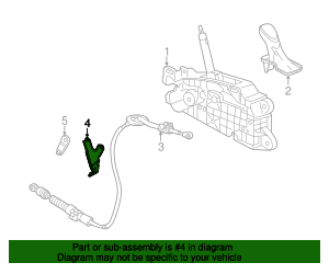 Automatic Transmission Range Selector Lever Cable Bracket 23197893 ...