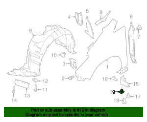 1993-2025 Nissan Upper Bracket Nut 01241-00941 | Nissan Parts Plus