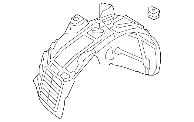 2018-2020 Audi Q5 Fender Liner 80A-821-171-E | Audi OEM Parts Online