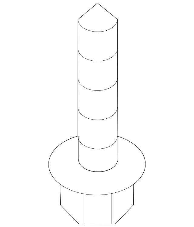 N-910-570-01 - Fender Liner Extension Screw 2005-2024 Audi | Audi OEM Parts