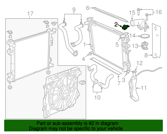 2008-2020 Mopar Radiator Upper Insulator 4678000AA | TascaParts.com