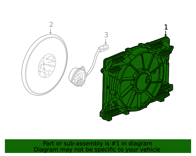 2019 Cadillac CT6 Engine Cooling Fan Shroud 84109931 | GMPartsDirect.com