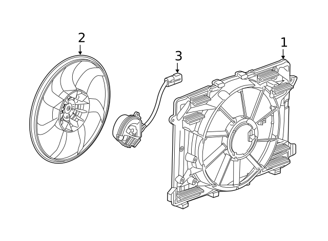 2019 Cadillac CT6 Engine Cooling Fan Shroud 84109931 | GMPartsDirect.com