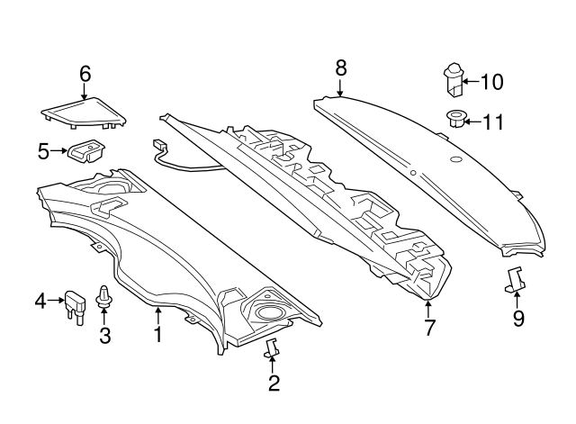 2015-2020 Mercedes-Benz Rear Panel 217-690-66-02-9J54 | MB OEM Parts