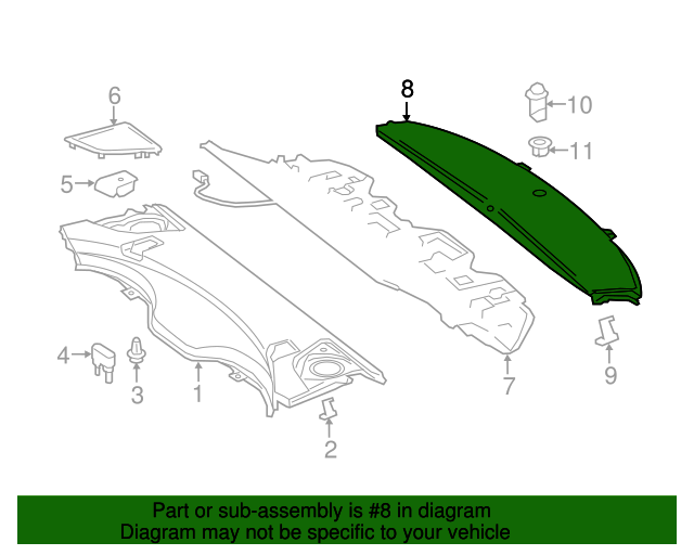 2015-2020 Mercedes-Benz Rear Panel 217-690-66-02-9J54 | MB OEM Parts