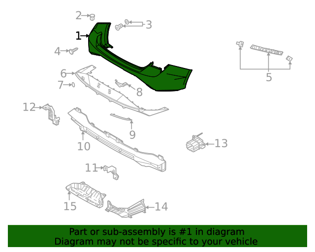 2021-2023 Hyundai Elantra Bumper Cover 86611-AA800 | OEM Parts Online