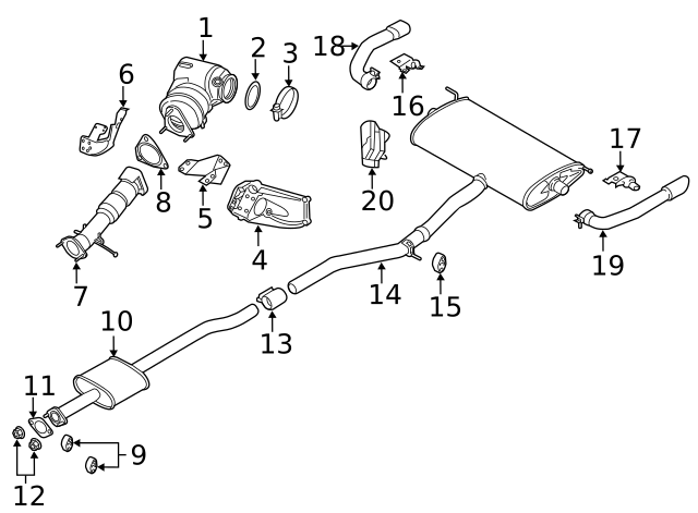 2021 Volvo Catalytic Converter 36011579 | Genuine Volvo Replacement Parts