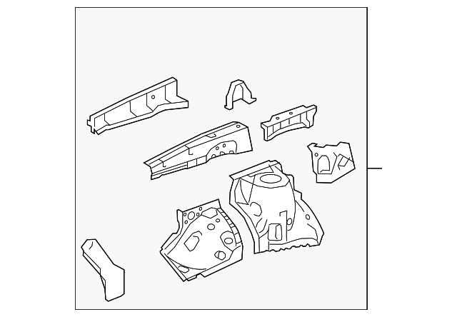 2010-2015 Lexus Apron Assembly 53701-0E072 | OEM Parts Online