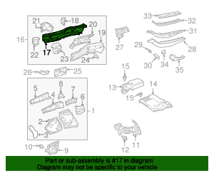 2004-2015 Lexus Side Rail 57111-0E010 | OEM Parts Online