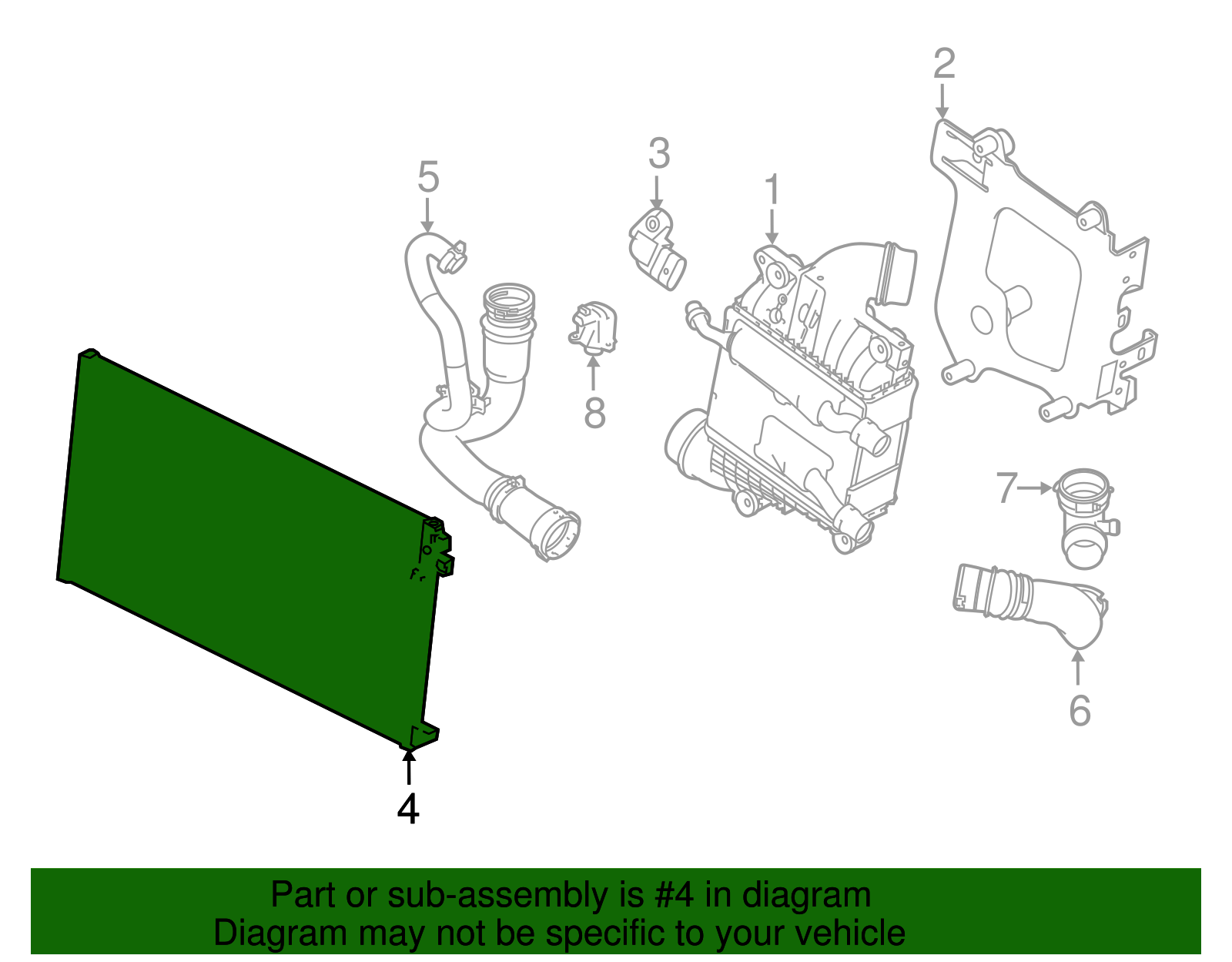 T4A3255 - Radiator 2017-2025 Jaguar F-Pace | Land Leaping Genuine ...