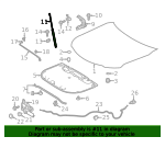 2018-2020 Toyota Camry Hood Lift Support 53450-06150 | Toyota Parts Center