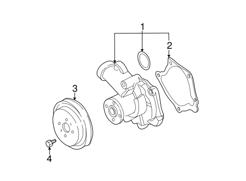 Water Pump for 2000 Mitsubishi Eclipse | OEM Parts Online