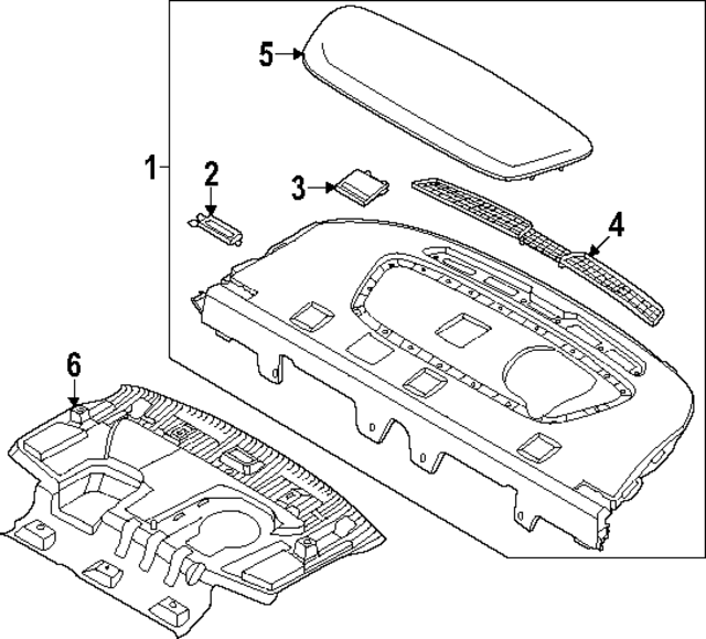 2023-2024 Hyundai Ioniq 6 Speaker Grille 85650-KL000-NNB | OEM Parts Online