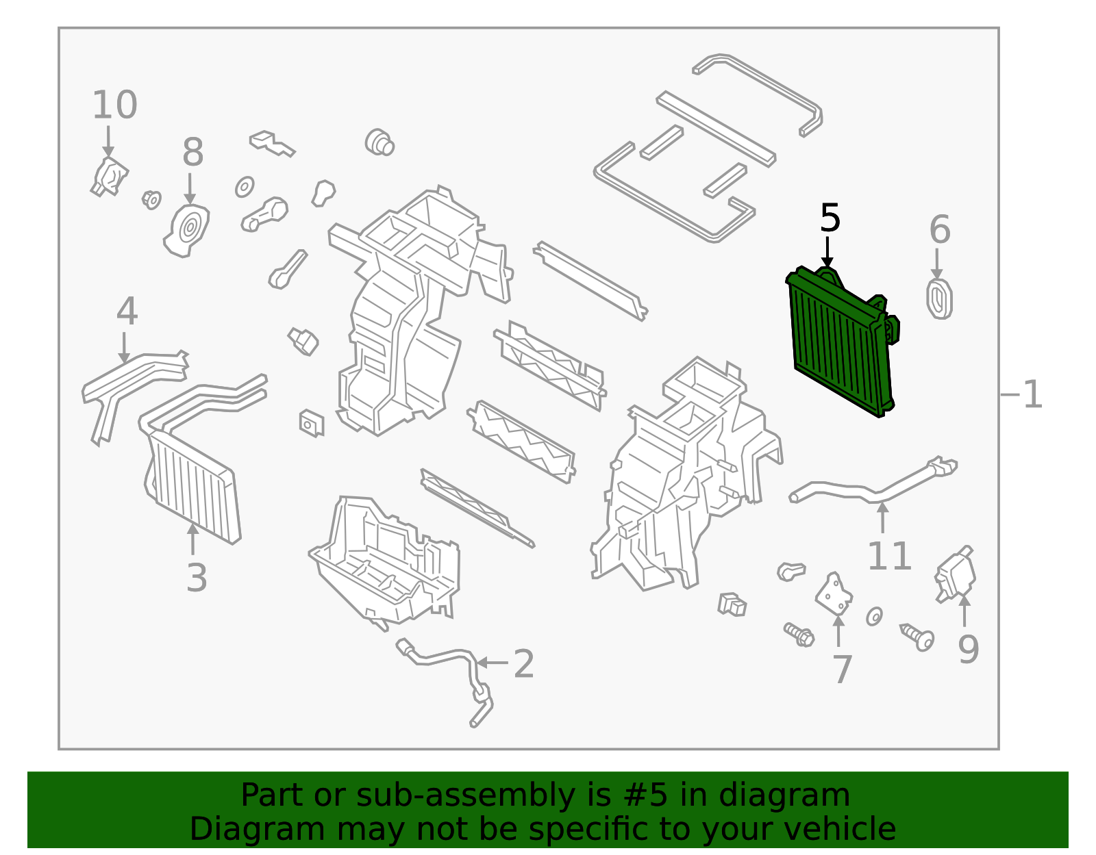 2020-2025 Hyundai Venue Evaporator Core 97139-K2000 | OEM Parts Online