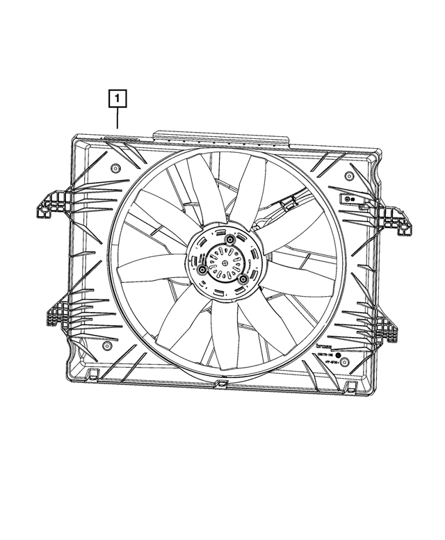 2019-2021 Ram 1500 Radiator Cooling Fan Module 68268606AE | DodgeParts.com