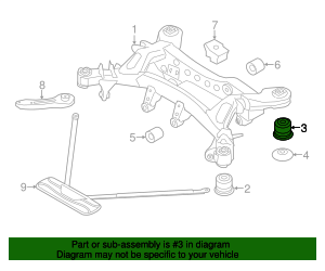 2013-2023 BMW RUBBER MOUNTING rear 33-31-6-792-510 | AutoNationParts.com