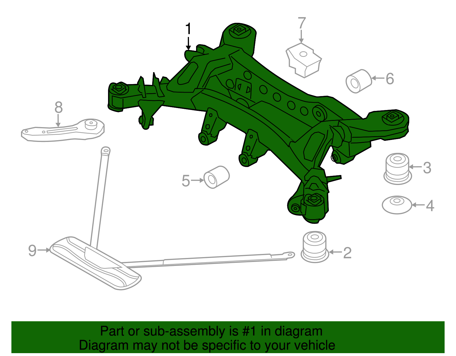 Genuine BMW 33-31-8-097-478 | Cross-Member | FREE Shipping on Most ...
