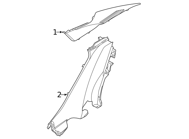 2021-2022 Hyundai Elantra Upper Quarter Trim 85860-AB000-YFR | OEM ...