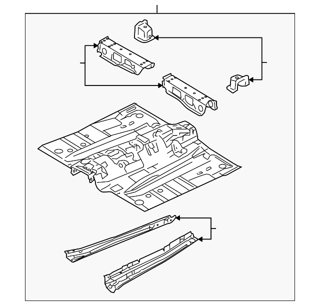 2004-2009 Mazda 3 Front Floor Pan BPY0-53-60XJ | RealMazdaParts.com