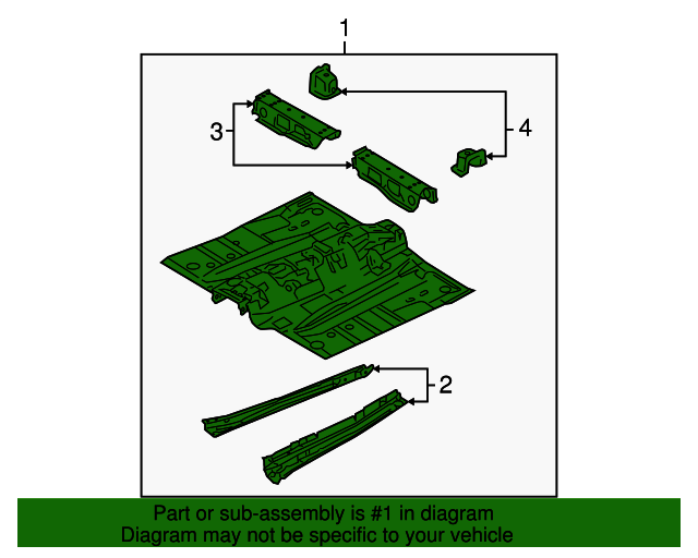 2004-2009 Mazda 3 Front Floor Pan BPY0-53-60XJ | TascaParts.com