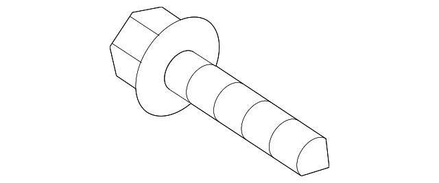 000000-004553 - Windshield Pillar Trim Screw Mercedes-Benz USA Parts
