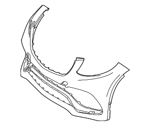 Mercedes-Benz OEM Bumper Cover Part# 292-885-09-25-9999 | OEM Vehicle Parts