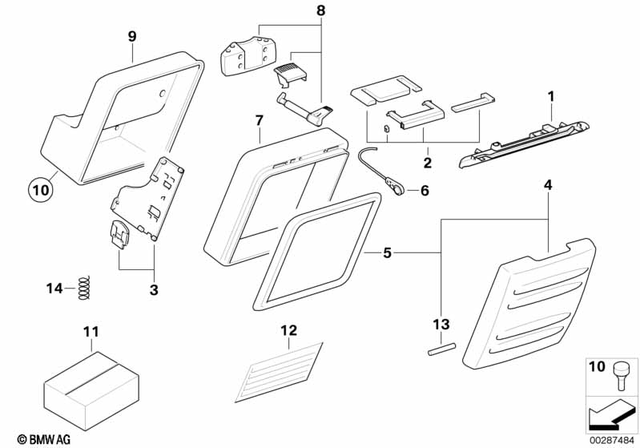 71607682774 - Lock Strip 2003-2022 BMW-Motorrad | BMW Motorrad USA
