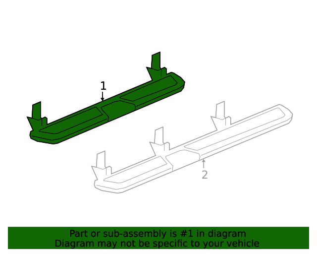 6MP95RUWAA - Fixed Running Board Left - 2019-2020 Mopar | Mopar Parts ...