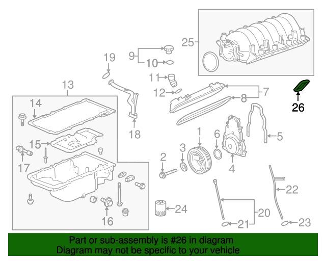 19256623 Gasket Kit - New OEM Part From GM Parts Direct | GM Parts Store