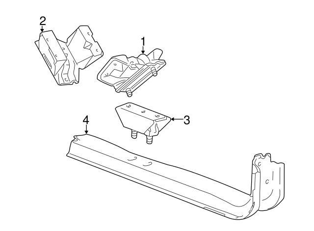 1999-2004 Ford Mount 2C3Z-6038-BD | TascaParts.com