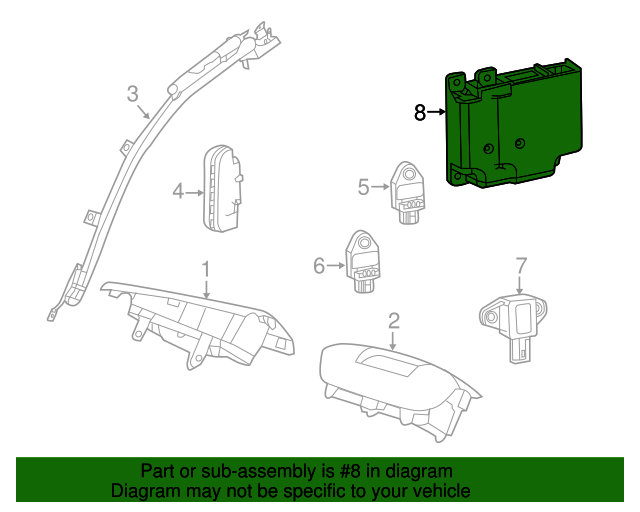 6CF69VT9AB - Front Seat Back Cover Left - 2013-2018 Mopar | Mopar Parts ...