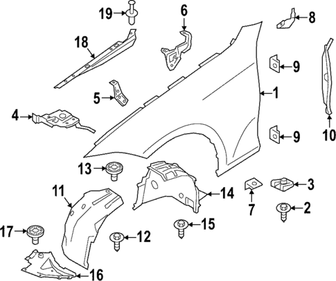 Fender & Components for 2021 BMW 330i | BMW OEM Parts Store
