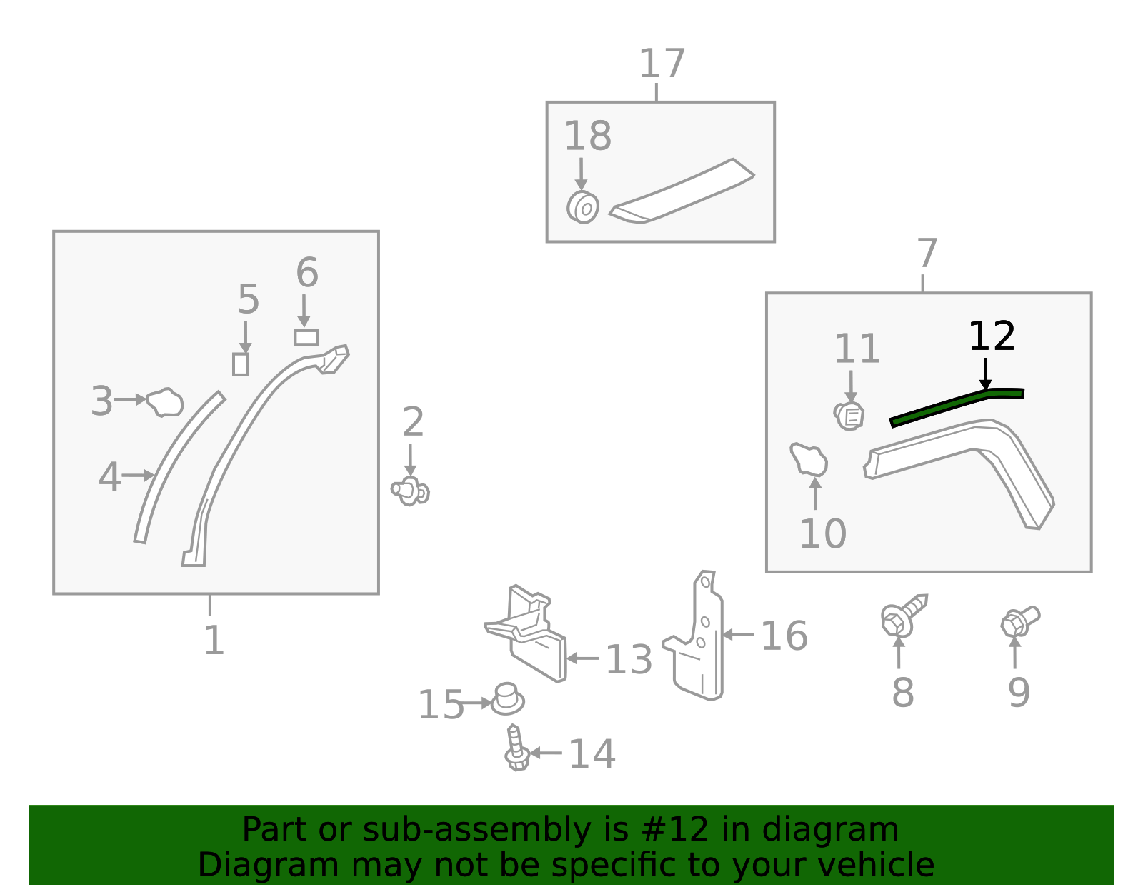 2019-2024 Toyota RAV4 2019-2024 Toyota RAV4 - Wheel Opening Molding Pad ...