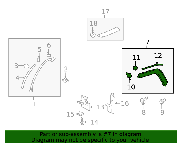 75605-0R090 - Molding Sub Assembly Q 2019-2021 Toyota | Longo Toyota Parts