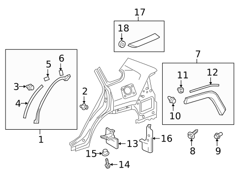 Exterior Trim - Quarter Panel for 2023 Toyota RAV4 | OEM Genuine Toyota ...