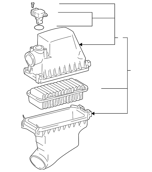 17700-21050 - Air Cleaner Assembly - 2003-2005 Toyota | Nucar Toyota Parts