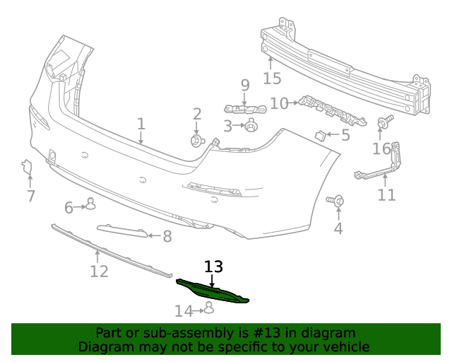 2022-2023 Honda Civic Outer Molding 71541-T20-A50 | Honda Factory Parts