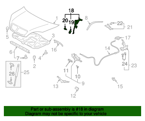 2003-2009 Lexus GX470 Safety Catch 53550-60050 | OEM Parts Online