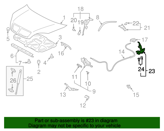 2003-2009 Lexus GX470 Hinge 53420-35060 | OEM Parts Online