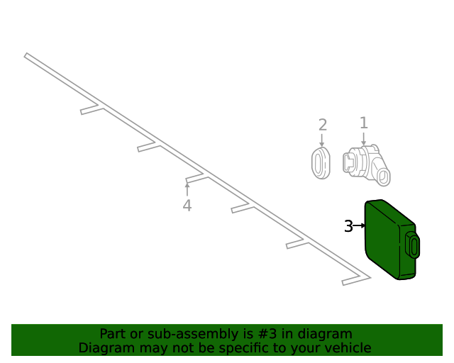 2019-2023 Mercedes-Benz Radar Sensor 0009052716 | Mercedes-Benz Parts ...