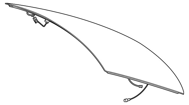 1186700400 - Back Glass 2020-2021 Mercedes-Benz | Mercedes-Benz USA Parts