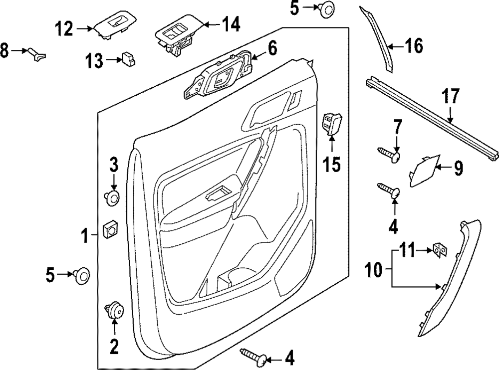 2019-2023 Ford Ranger Belt Weather-Strip EB3Z-2625861-A | Awesome Parts