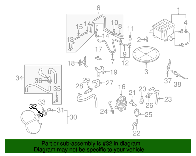 1985-2009 Audi Engine Coolant Outlet Gasket 037-121-687 | Audi USA Parts