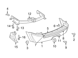 06036585AA - Bumper Cover Screw - 2005-2010 Jeep | Mopar Parts Canada