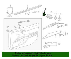 2021-2024 Toyota Mirror Switch 84872-08030 | Toyota Parts Center